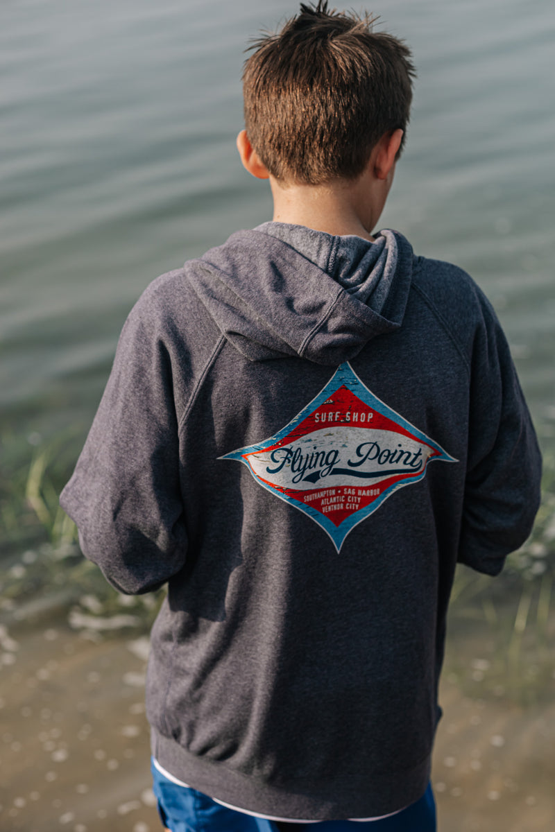 Flying Point Sign Co Bomber Hoodie – Flying Point Surf