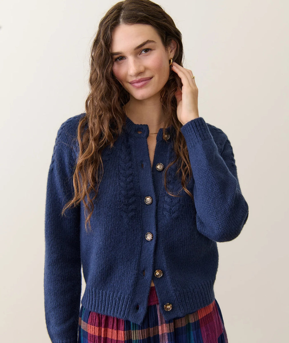 Marine Layer Everly Cable Knit Cardigan – Flying Point Surf