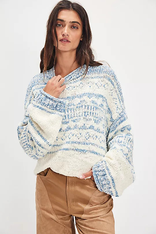 Free People Dani Pattern Sweater – Flying Point Surf
